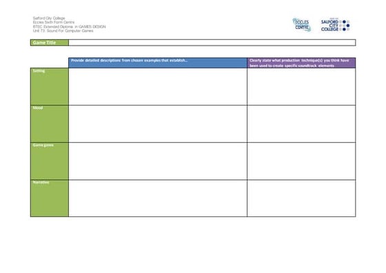Ig1 task 2 analysis work sheet american mcgee's alice | DOCX