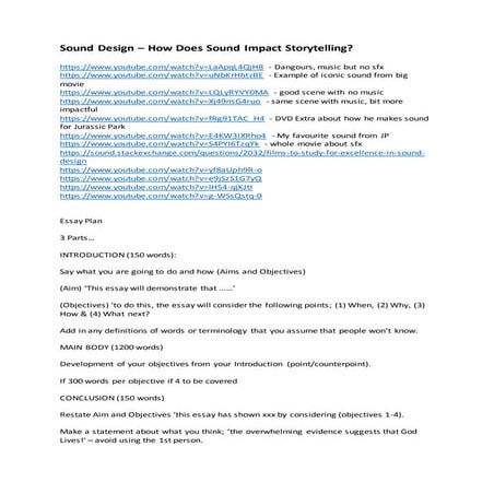 Sound Design Research | DOCX