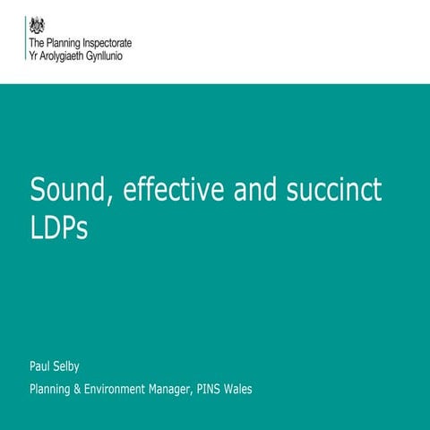 Sound, effective and succinct local development plans | PDF