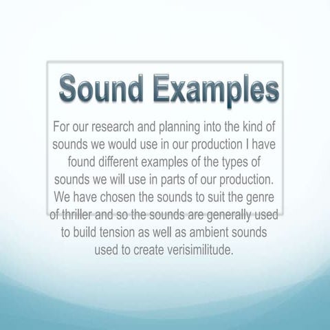 Sound examples | PPT