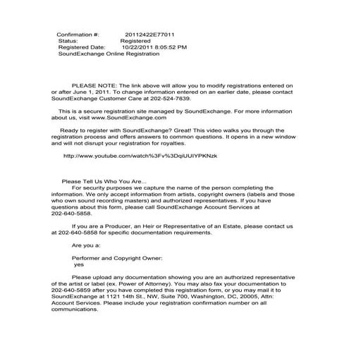 Sound exchange online registration.txt.rtf