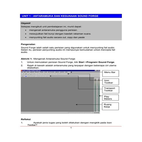 Sound forge dan konsep audio dalam multimedia | DOC