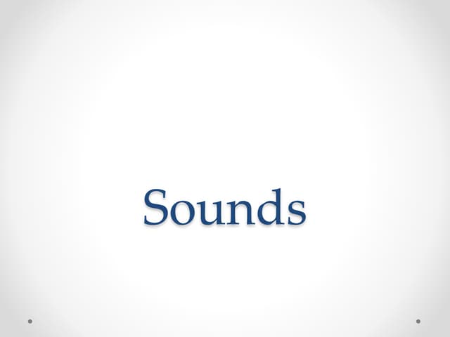 Sounds all around us ( Class 5 ) | PDF