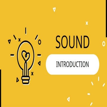 NCERT CLASS-9 SCIENCE CHAPTER-12:SOUND INTRODUCTION | PPTX