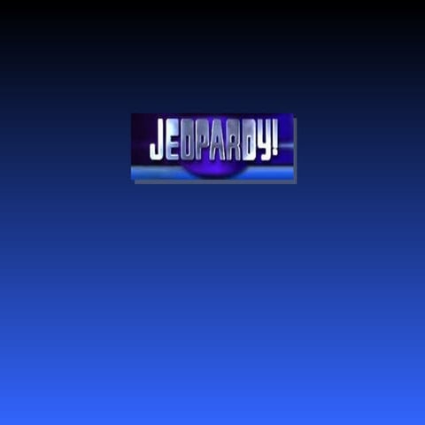 Kindergarten Jeopardy 3 | PPT