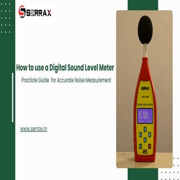 How to use a Digital sound level meter ? | PPT