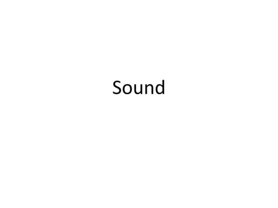 Sound | PPT
