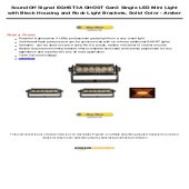 Sound off signal eghst3a ghost gen3 single led mini light with black ...