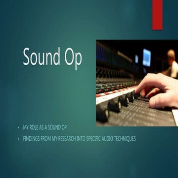 Sound op | PPTX