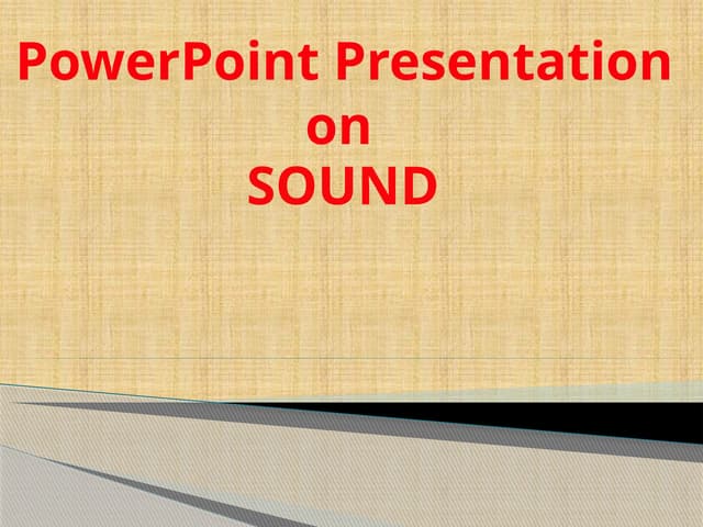 class 8 sound | PPT