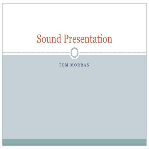 Sound presentation | PPT