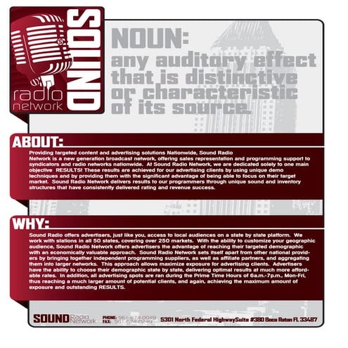 Sound Radio Network Copy Write | PDF