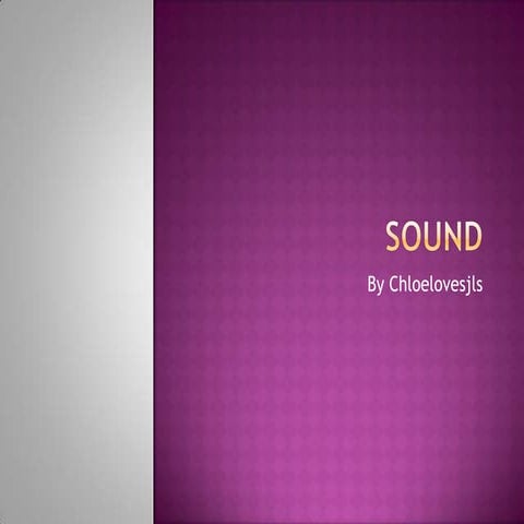 Sound revision powerpoint | PPTX
