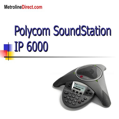 SoundStation IP 6000 | PPT