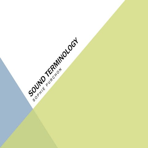 Sound terminology | PPTX