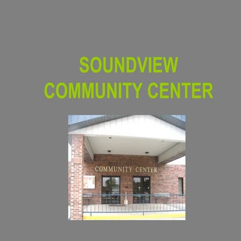 Community Center Ppp | PPT