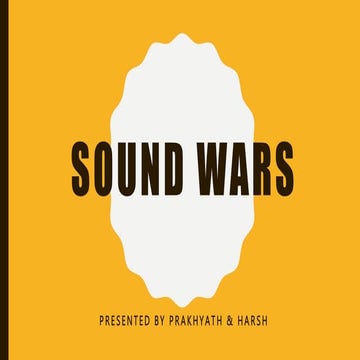 Sound wars- Anthakshari Format | PPTX