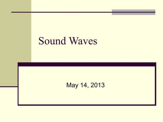 Sound wave | PPT