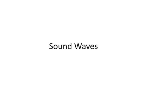 Properties of Sound | PPT