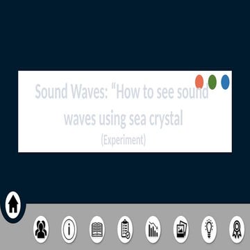 Sound waves experiment.pptx powerpoint presentation | PPTX