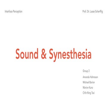 Soundx synesthesia | PPT