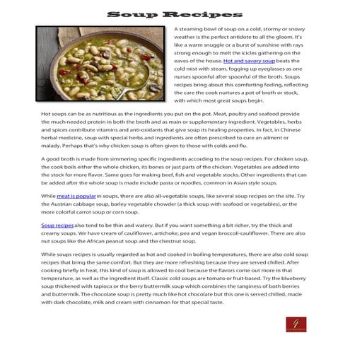 Soup recipes | PDF
