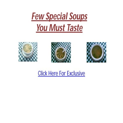 Soups | PPT