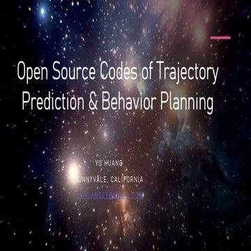 Open Source Codes Of Trajectory Prediction And Behavior Planning Ppt