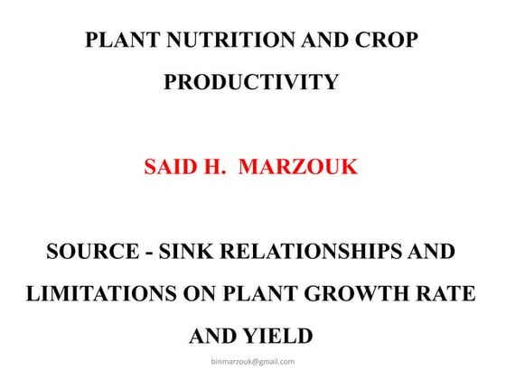 Source and sink relationship pptx.pptx | Gardening | Home & Garden