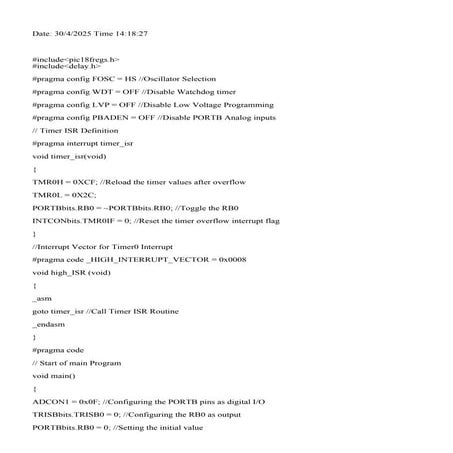 waveform generation of microcontroller 8051 | PDF