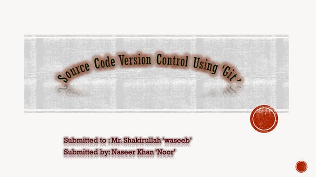 Source Code Version Control And Git Pdf