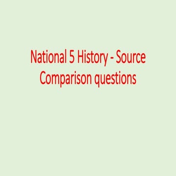 Source comparison questions | PPT