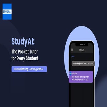 Study Ai for every student who wants the study book in Mobille | PDF