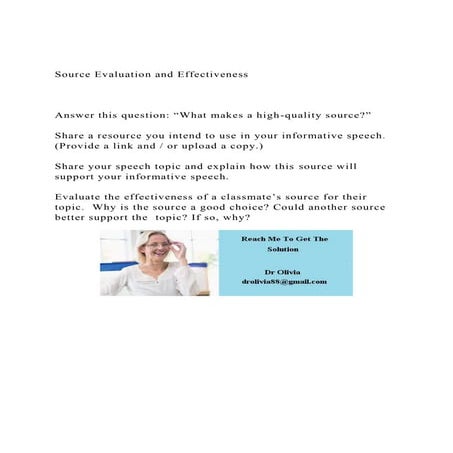 Source Evaluation and EffectivenessAnswer this question.docx