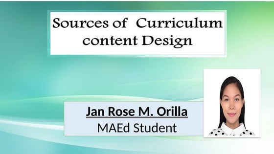 Curriculum Choices: A Guide to Designing Effective Learning Programs | PDF