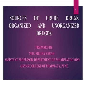 Sources of drugs | PPT