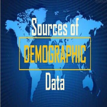 Sources of Demographic Data | PDF