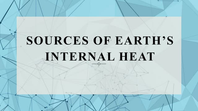 Earth and life SCIENCE THE EARTH INTERNAL HEART | PPTX