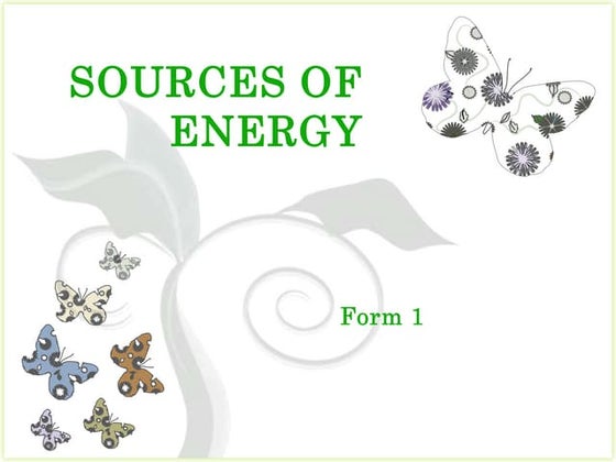 Sources of energy | PPTX