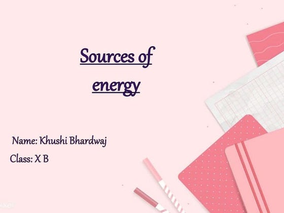 How Energy is Harnessed from Different Sources.pptx | Geology | Science