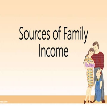 Sources of Family Income | PPTX