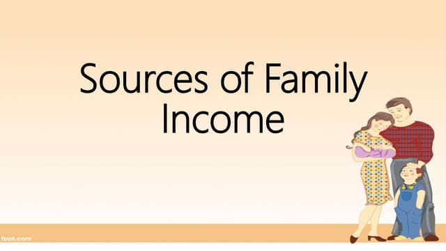 Management of family resources | PPTX