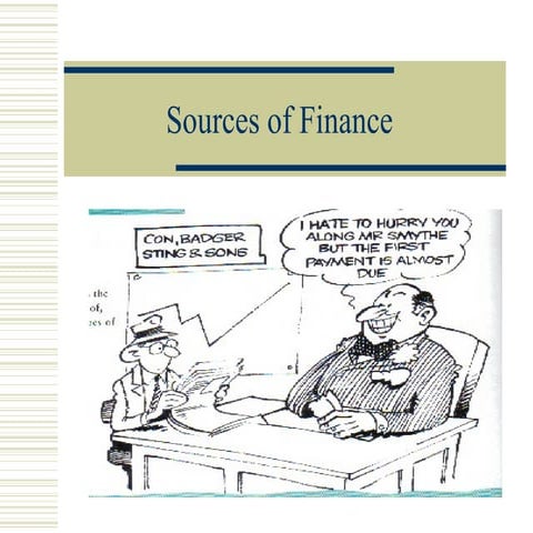 Sources of finance | PPT