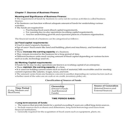 Sources of finance 1 | DOCX