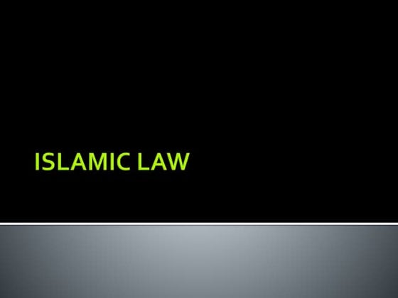 Islamic Commercial Law | PDF