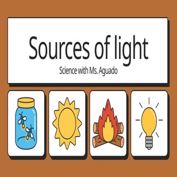TYPES AND SOURCES OF LIGHT. SCIENCE . GRADE 3 | PPTX