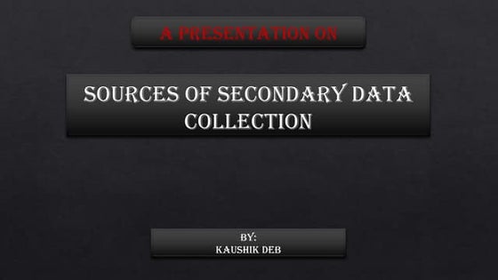 SECONDARY DATA | PPTX | Secondary Education | Education
