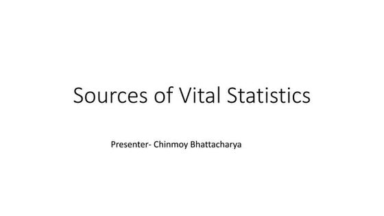 Vital statistics | PPTX