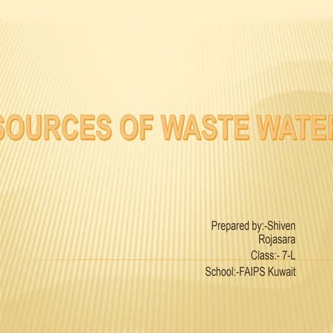 Sources of water | PPTX