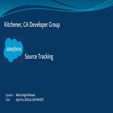 Learn how Source Tracking can keep metadata changes in sync between your local project workspace ...